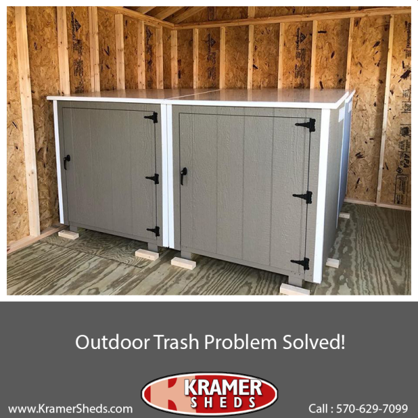 Outdoor Trash Bin Covers - Kramer Sheds