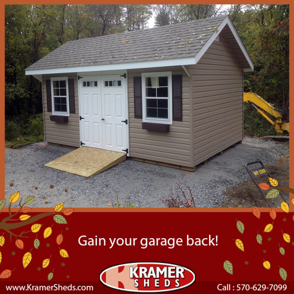 Get your garage space back! - Kramer Sheds