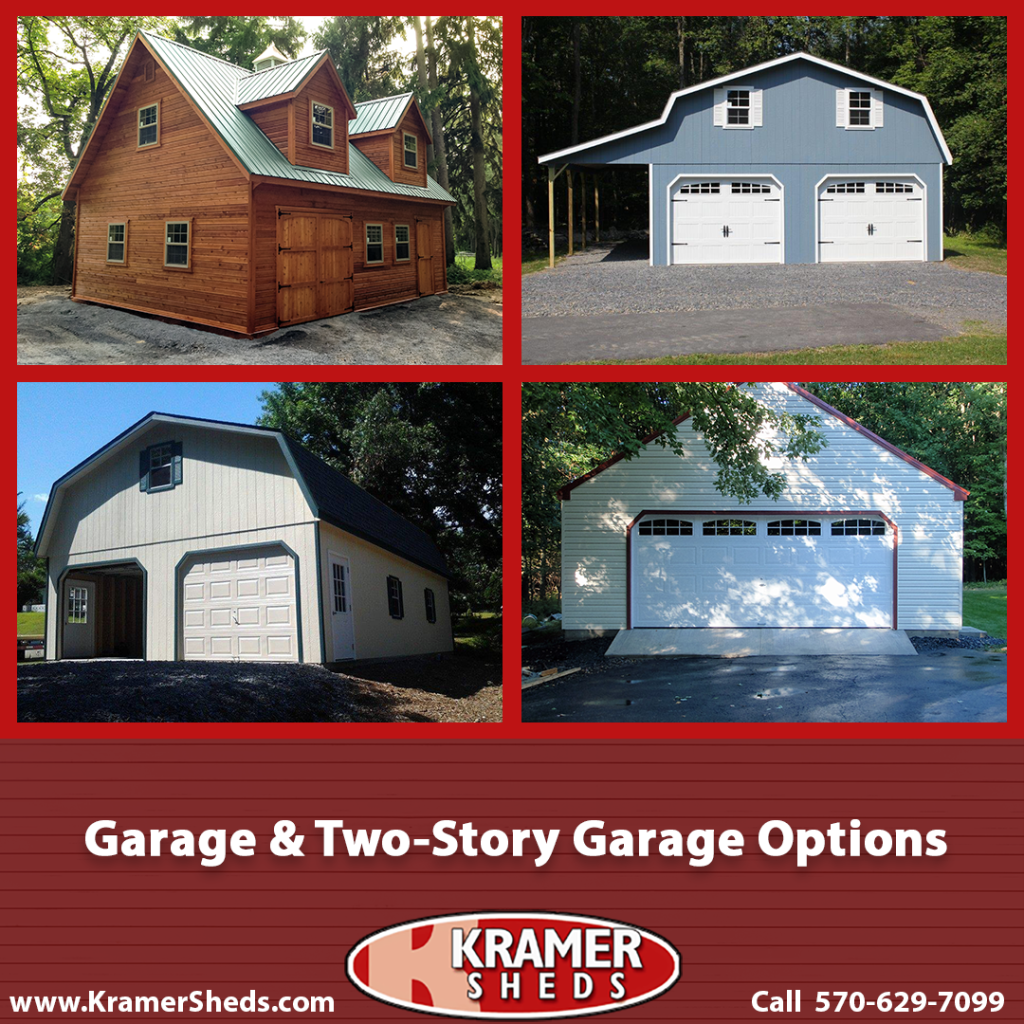 Garage, Multi-Bay Garage, Two-Story Garage - Kramer Sheds