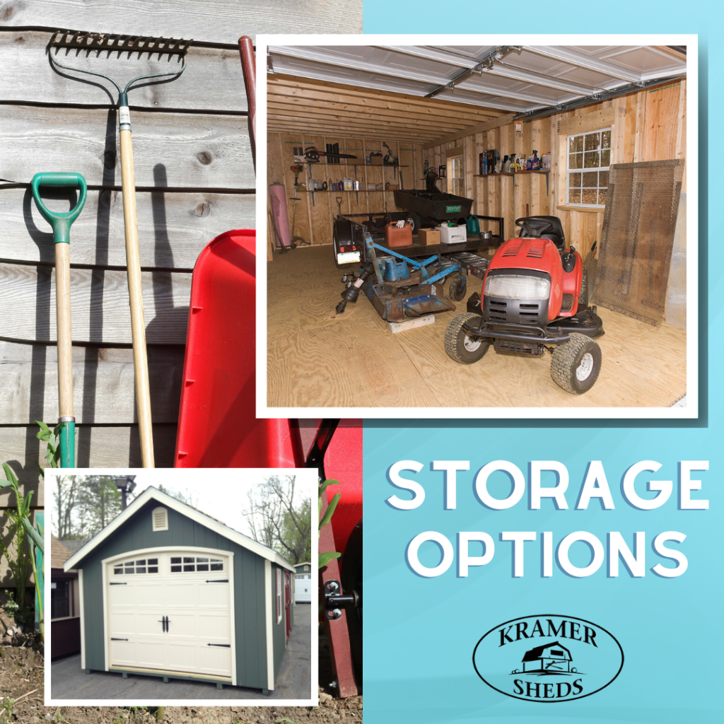 Storage options for your tools and equipment - Kramer Sheds